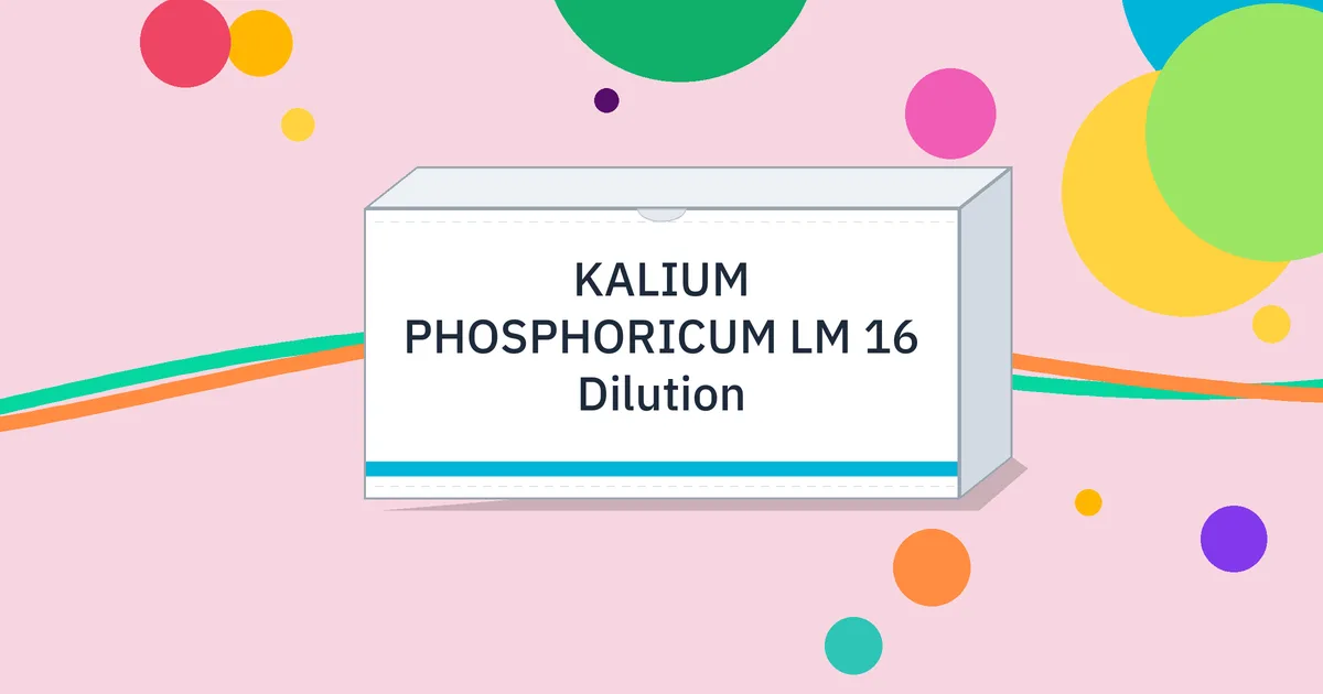 Symbolbild: Packung mit der Aufschrift KALIUM PHOSPHORICUM LM 16 Dilution (PZN 12924614) – Verfügbarkeit und Bezug in Apotheken in Frankfurt am Main
