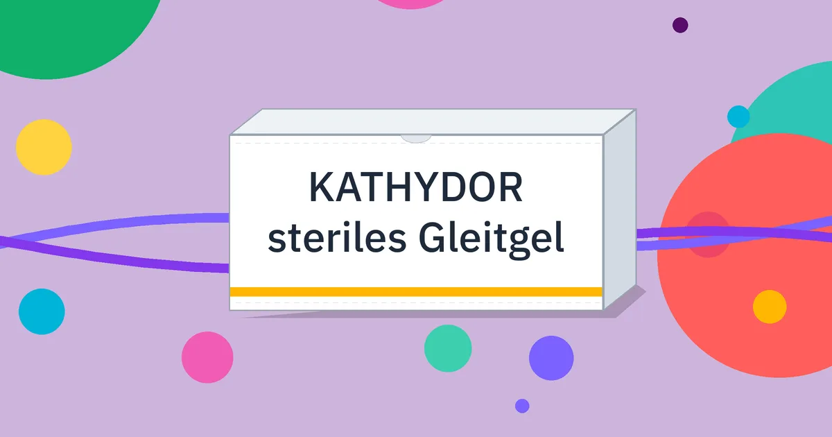 Symbolbild: Packung mit der Aufschrift KATHYDOR steriles Gleitgel (PZN 12144431) – Verfügbarkeit und Bezug in Apotheken in Frankfurt am Main