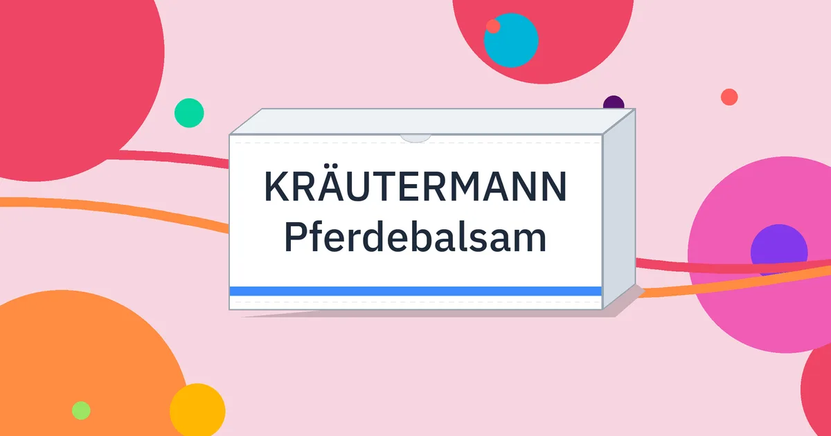 Symbolbild: Packung mit der Aufschrift KRÄUTERMANN Pferdebalsam (PZN 18424769) – Verfügbarkeit und Bezug in Apotheken in Frankfurt am Main