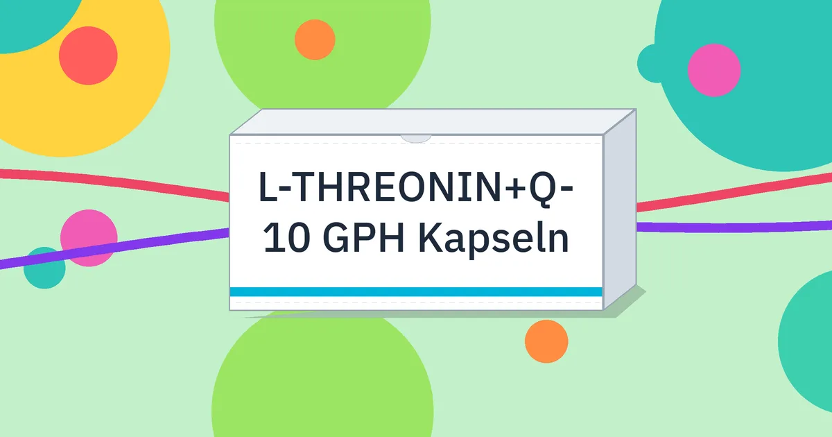 Symbolbild: Packung mit der Aufschrift L-THREONIN+Q-10 GPH Kapseln (PZN 04131650) – Verfügbarkeit und Bezug in Apotheken in Frankfurt am Main