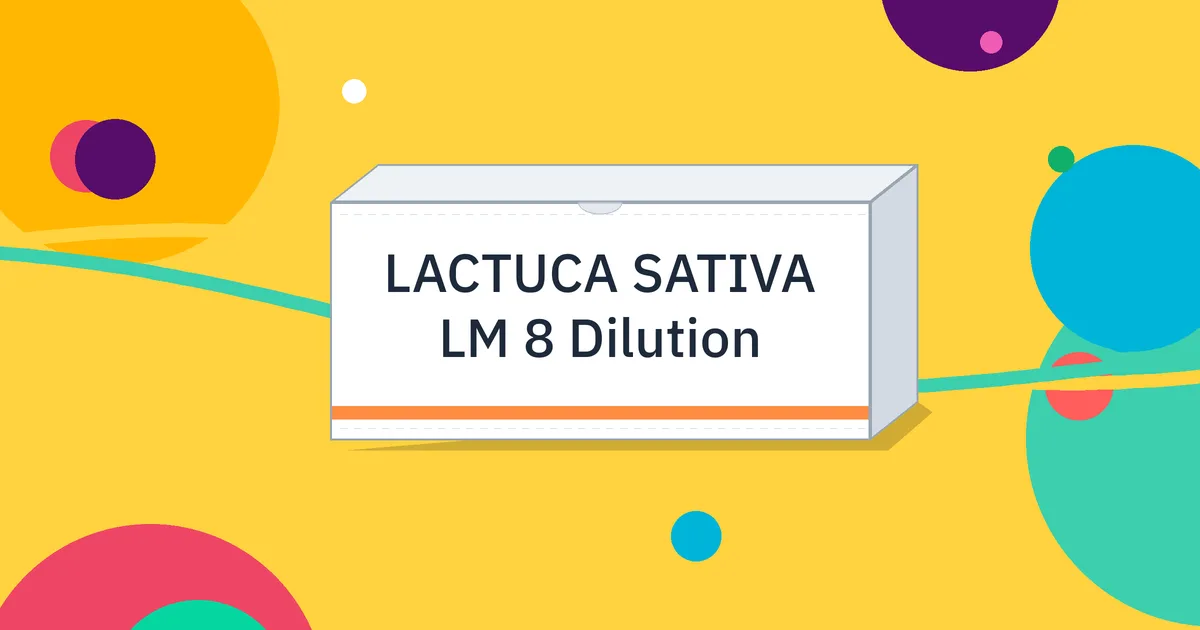 Symbolbild: Packung mit der Aufschrift LACTUCA SATIVA LM 8 Dilution (PZN 13521249) – Verfügbarkeit und Bezug in Apotheken in Frankfurt am Main