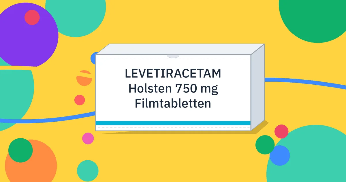 Symbolbild: Packung mit der Aufschrift LEVETIRACETAM Holsten 750 mg Filmtabletten (PZN 12550059) – Verfügbarkeit und Bezug in Apotheken in Frankfurt am Main