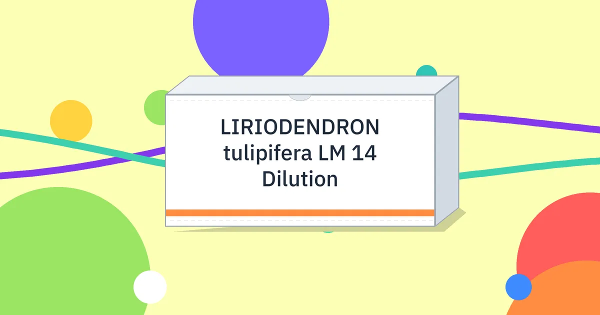 Symbolbild: Packung mit der Aufschrift LIRIODENDRON tulipifera LM 14 Dilution (PZN 13531087) – Verfügbarkeit und Bezug in Apotheken in Frankfurt am Main