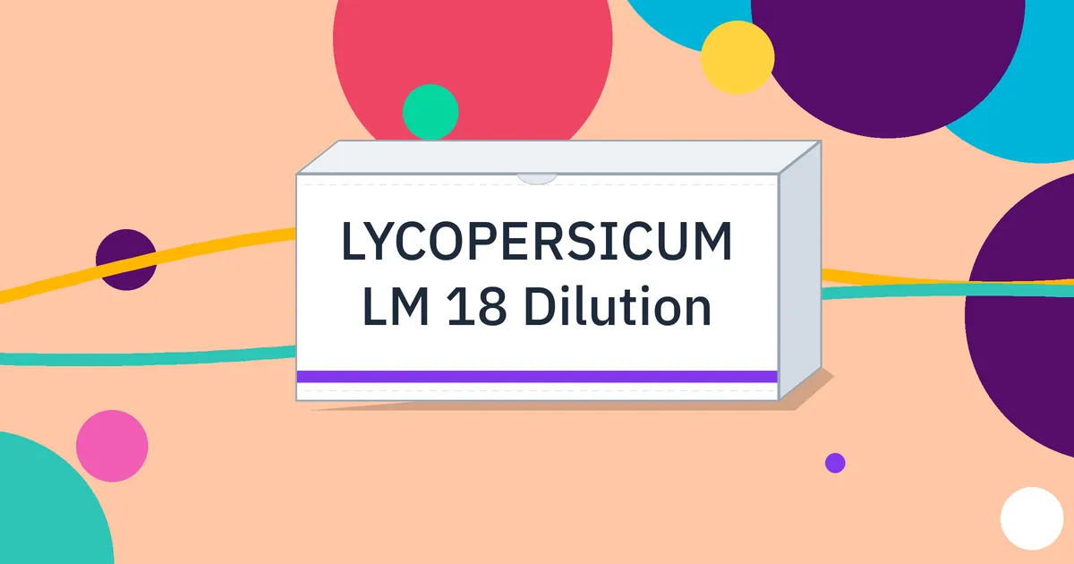 Symbolbild: Packung mit der Aufschrift LYCOPERSICUM LM 18 Dilution (PZN 13537641) – Verfügbarkeit und Bezug in Apotheken in Frankfurt am Main