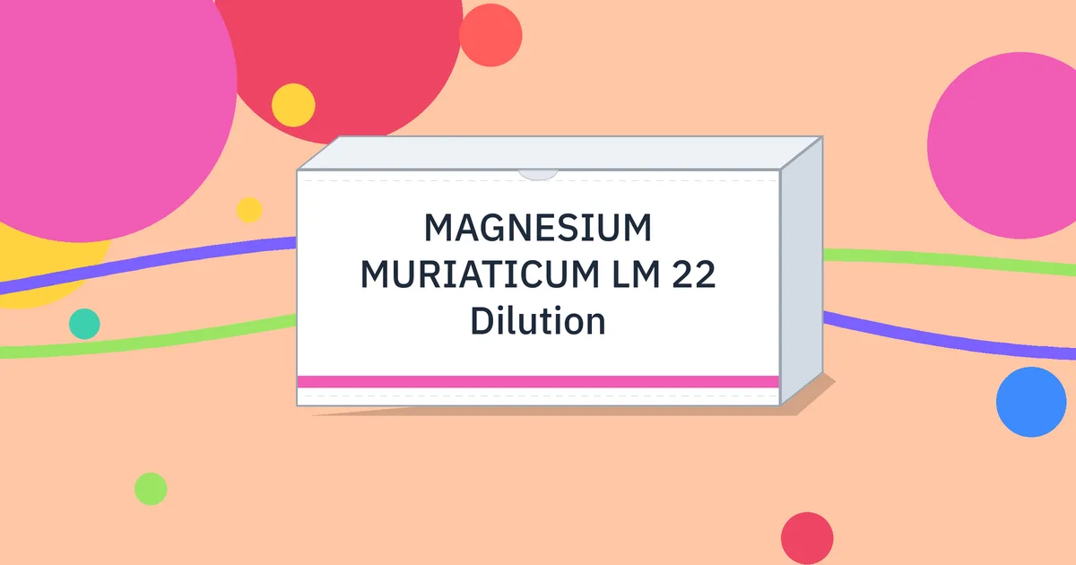 Symbolbild: Packung mit der Aufschrift MAGNESIUM MURIATICUM LM 22 Dilution (PZN 12938935) – Verfügbarkeit und Bezug in Apotheken in Frankfurt am Main