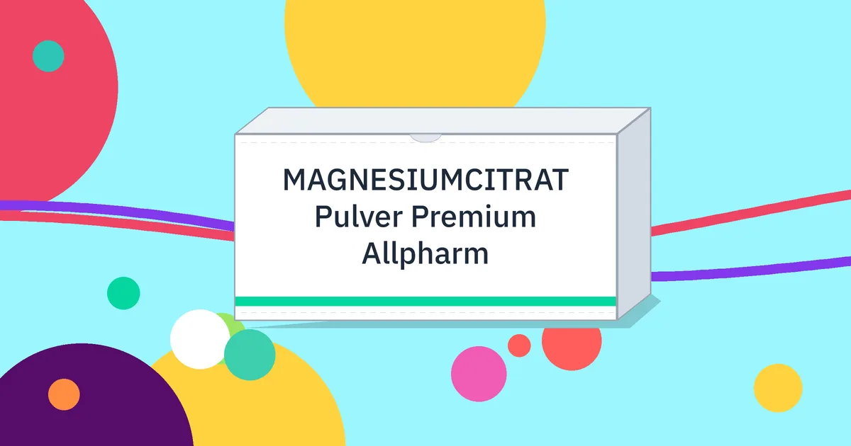 Symbolbild: Packung mit der Aufschrift MAGNESIUMCITRAT Pulver Premium Allpharm (PZN 19361404) – Verfügbarkeit und Bezug in Apotheken in Frankfurt am Main