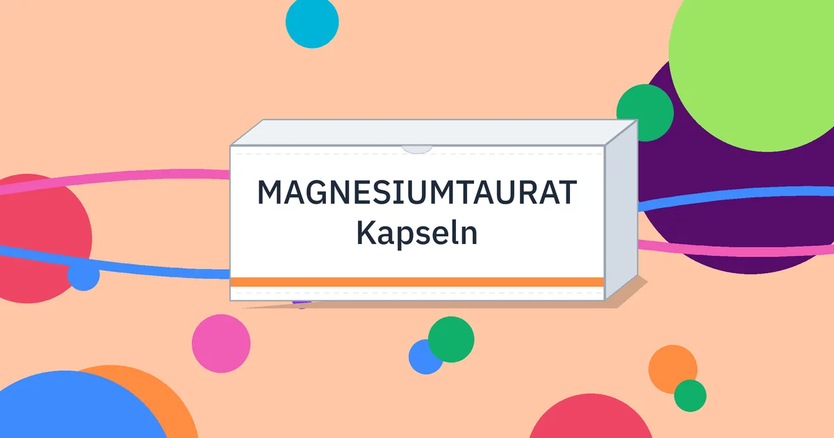 Symbolbild: Packung mit der Aufschrift MAGNESIUMTAURAT Kapseln (PZN 19152758) – Verfügbarkeit und Bezug in Apotheken in Frankfurt am Main