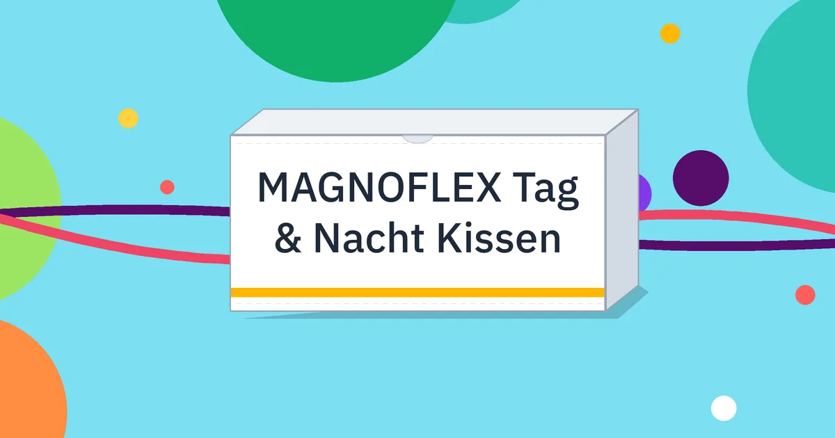 Symbolbild: Packung mit der Aufschrift MAGNOFLEX Tag & Nacht Kissen (PZN 01345095) – Verfügbarkeit und Bezug in Apotheken in Frankfurt am Main