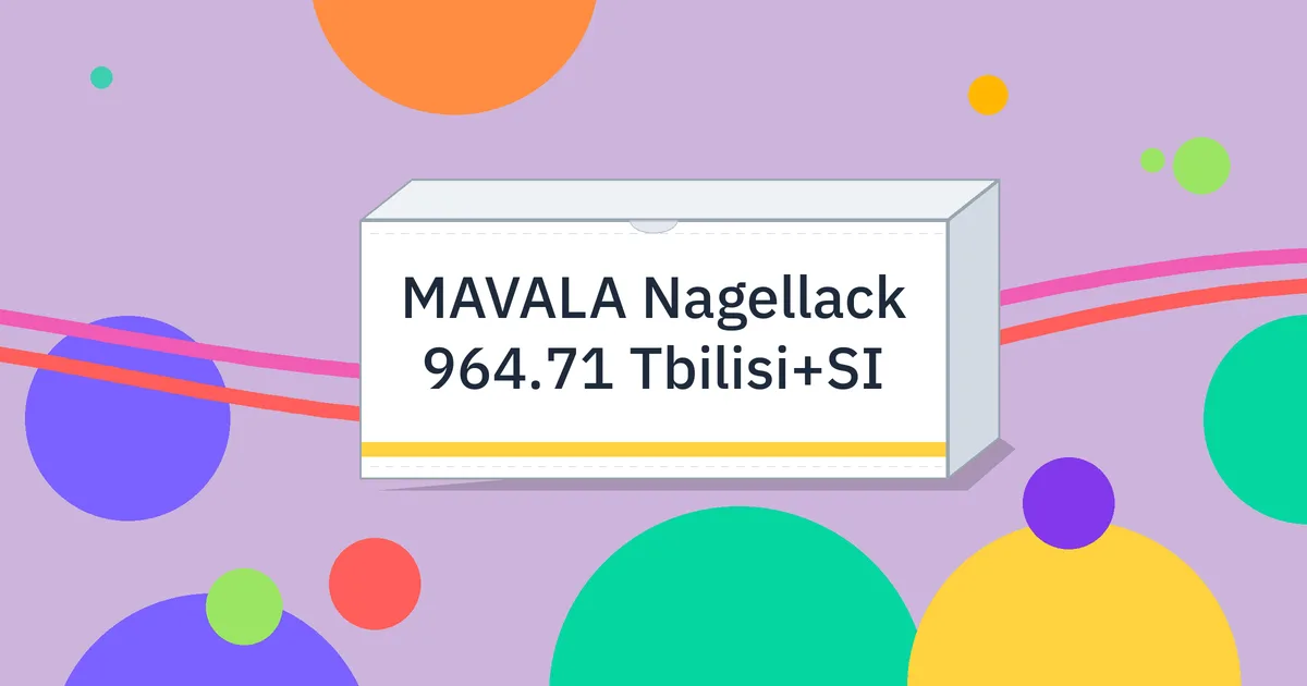 Symbolbild: Packung mit der Aufschrift MAVALA Nagellack 964.71 Tbilisi+SI (PZN 19507753) – Verfügbarkeit und Bezug in Apotheken in Frankfurt am Main