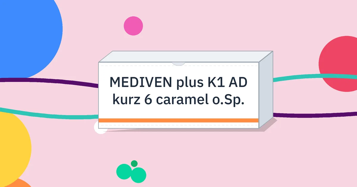Symbolbild: Packung mit der Aufschrift MEDIVEN plus K1 AD kurz 6 caramel o.Sp. (PZN 14181488) – Verfügbarkeit und Bezug in Apotheken in Frankfurt am Main
