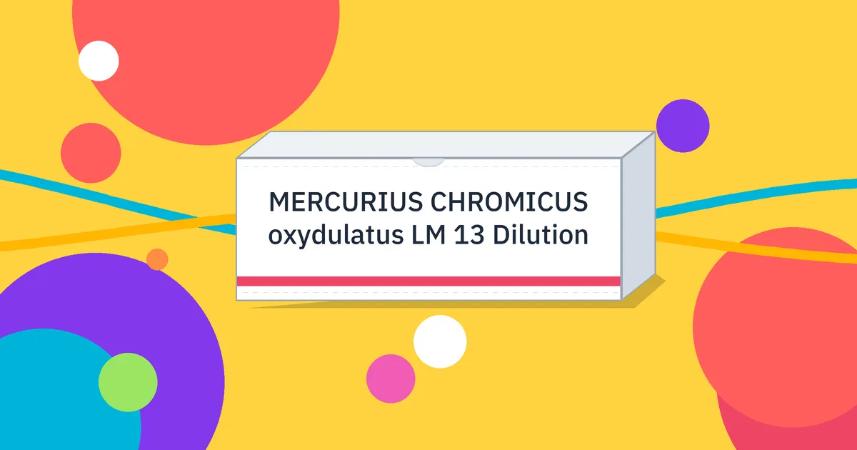 Symbolbild: Packung mit der Aufschrift MERCURIUS CHROMICUS oxydulatus LM 13 Dilution (PZN 12949525) – Verfügbarkeit und Bezug in Apotheken in Frankfurt am Main