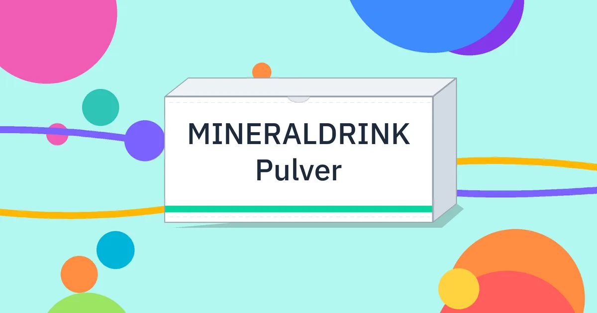 Symbolbild: Packung mit der Aufschrift MINERALDRINK Pulver (PZN 18248083) – Verfügbarkeit und Bezug in Apotheken in Frankfurt am Main