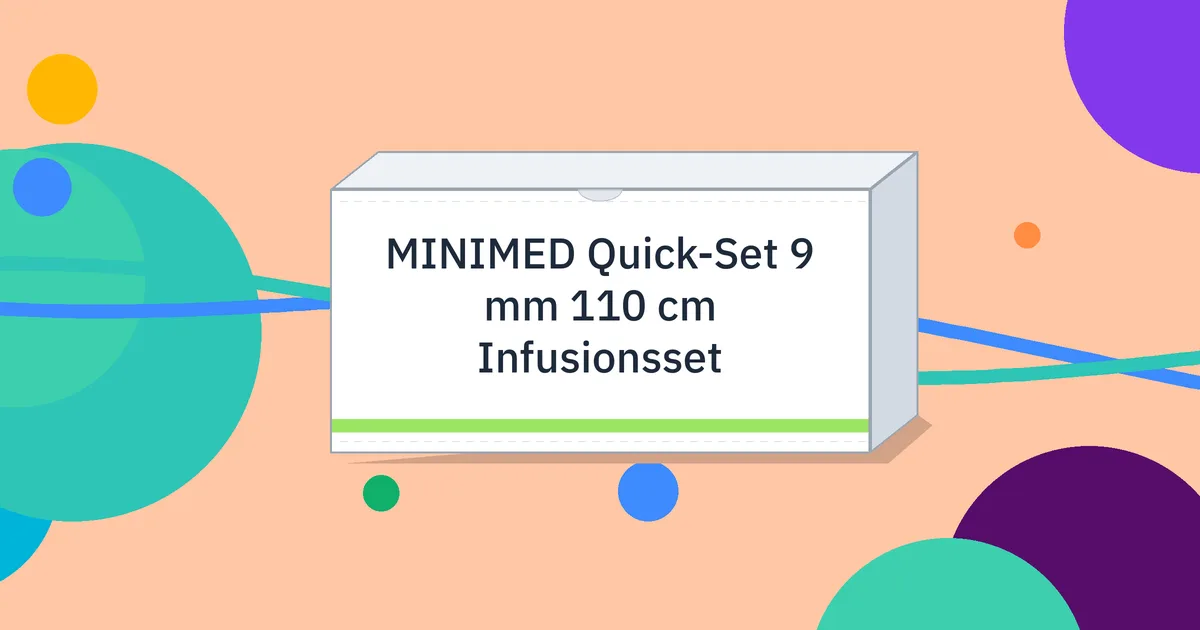 Symbolbild: Packung mit der Aufschrift MINIMED Quick-Set 9 mm 110 cm Infusionsset (PZN 16333175) – Verfügbarkeit und Bezug in Apotheken in Frankfurt am Main