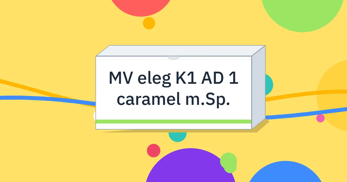 Symbolbild: Packung mit der Aufschrift MV eleg K1 AD 1 caramel m.Sp. (PZN 00528379) – Verfügbarkeit und Bezug in Apotheken in Frankfurt am Main
