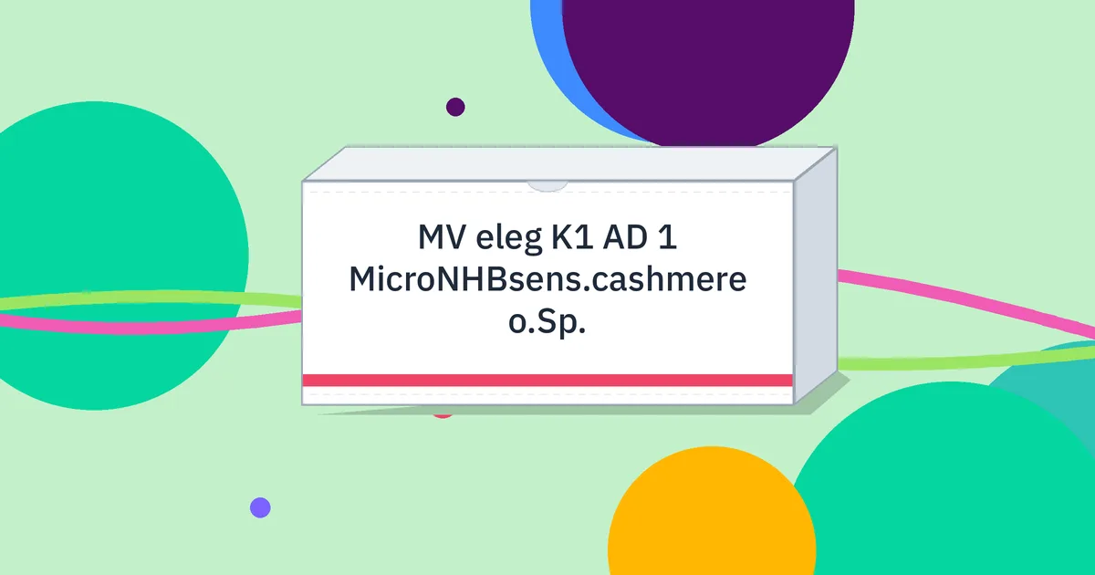 Symbolbild: Packung mit der Aufschrift MV eleg K1 AD 1 MicroNHBsens.cashmere o.Sp. (PZN 15668979) – Verfügbarkeit und Bezug in Apotheken in Frankfurt am Main