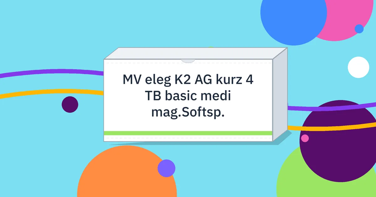 Symbolbild: Packung mit der Aufschrift MV eleg K2 AG kurz 4 TB basic medi mag.Softsp. (PZN 14639065) – Verfügbarkeit und Bezug in Apotheken in Frankfurt am Main