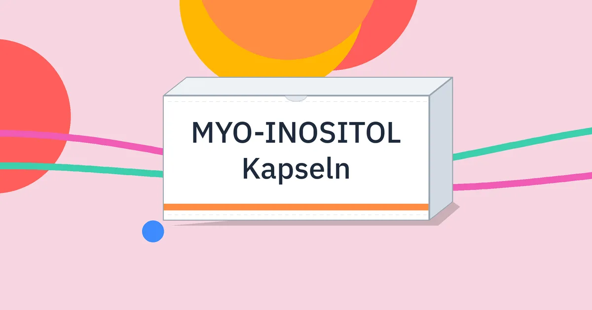 Symbolbild: Packung mit der Aufschrift MYO-INOSITOL Kapseln (PZN 11235516) – Verfügbarkeit und Bezug in Apotheken in Frankfurt am Main