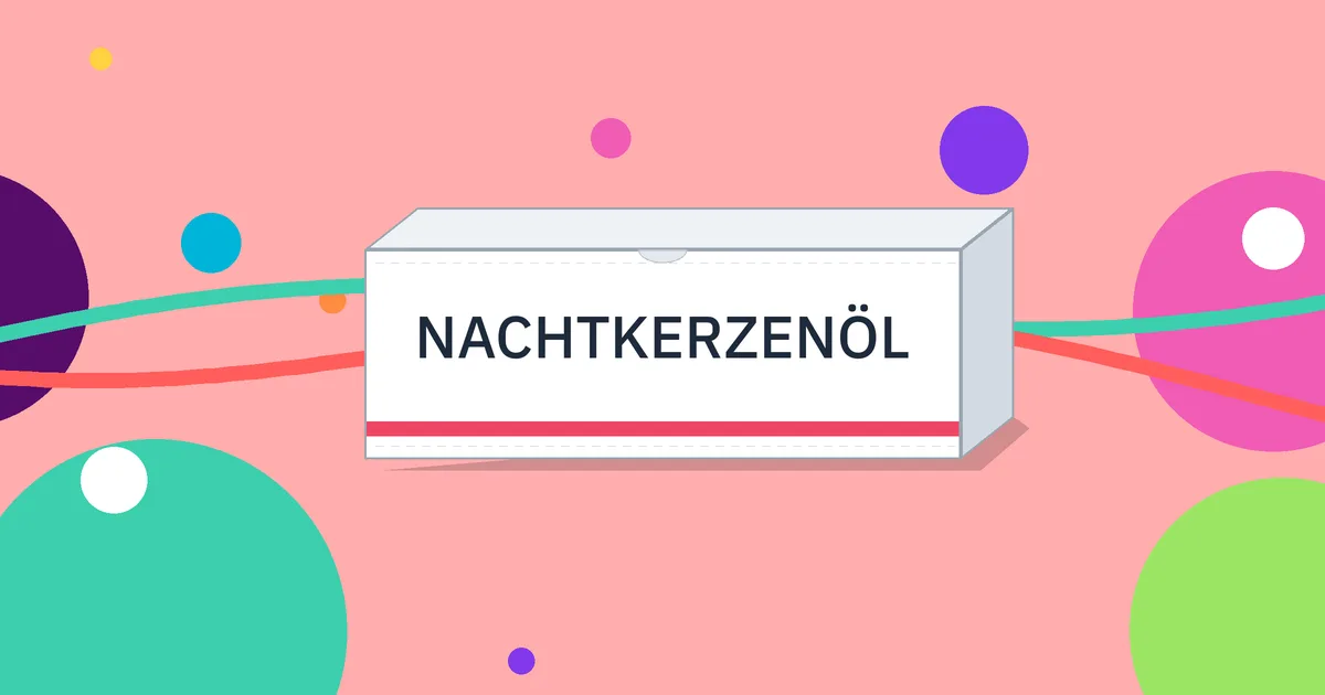 Symbolbild: Packung mit der Aufschrift NACHTKERZENÖL (PZN 19657553) – Verfügbarkeit und Bezug in Apotheken in Frankfurt am Main