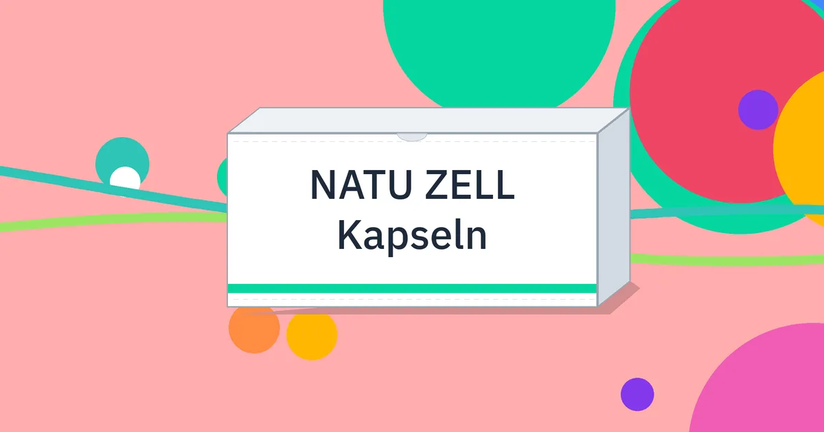 Symbolbild: Packung mit der Aufschrift NATU ZELL Kapseln (PZN 09284341) – Verfügbarkeit und Bezug in Apotheken in Frankfurt am Main