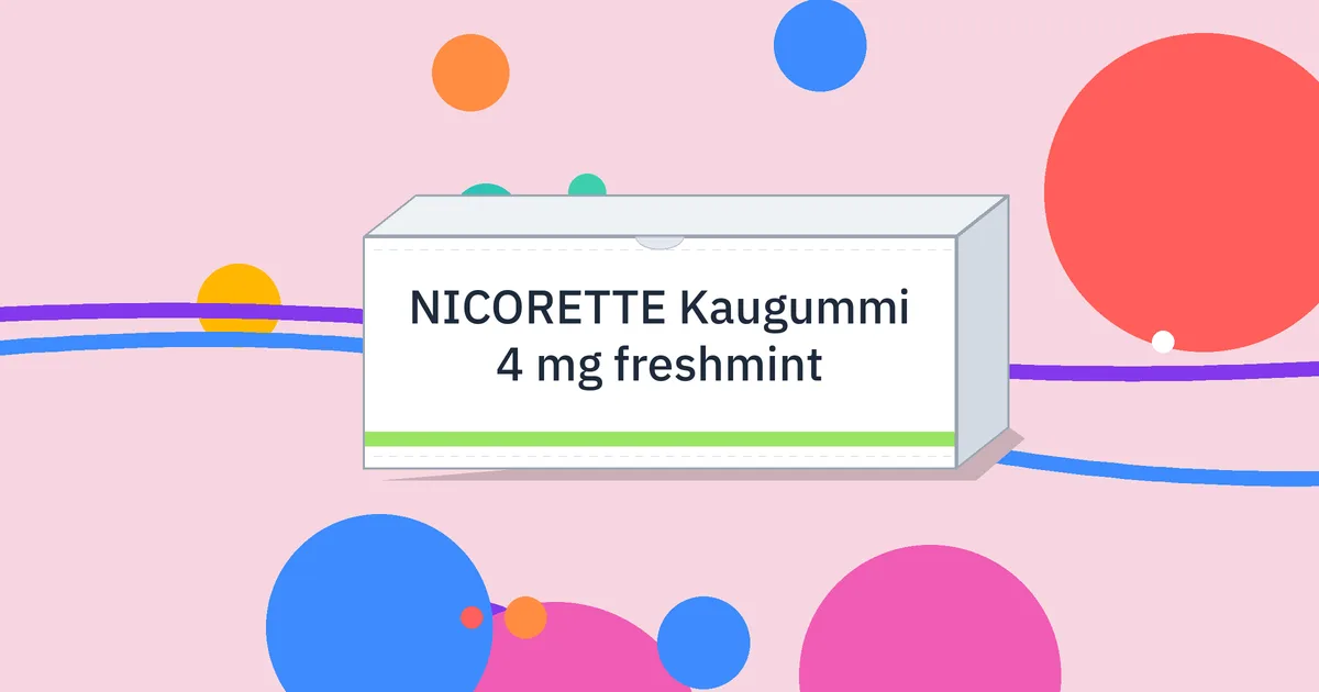 Symbolbild: Packung mit der Aufschrift NICORETTE Kaugummi 4 mg freshmint (PZN 10041945) – Verfügbarkeit und Bezug in Apotheken in Frankfurt am Main