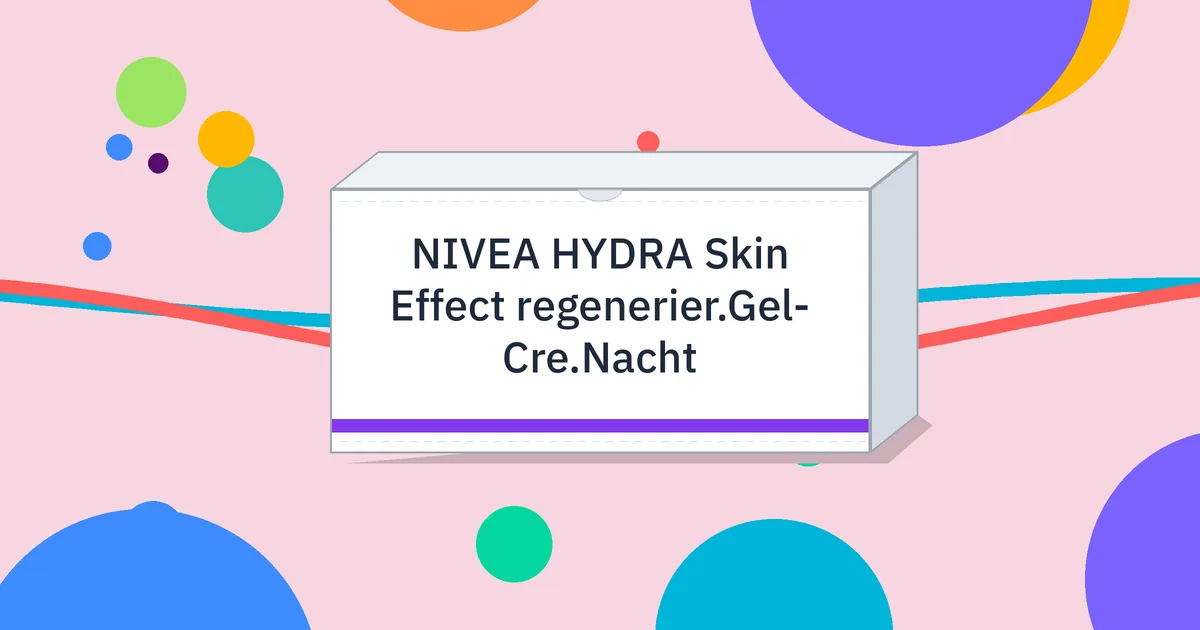 Symbolbild: Packung mit der Aufschrift NIVEA HYDRA Skin Effect regenerier.Gel-Cre.Nacht (PZN 17625141) – Verfügbarkeit und Bezug in Apotheken in Frankfurt am Main