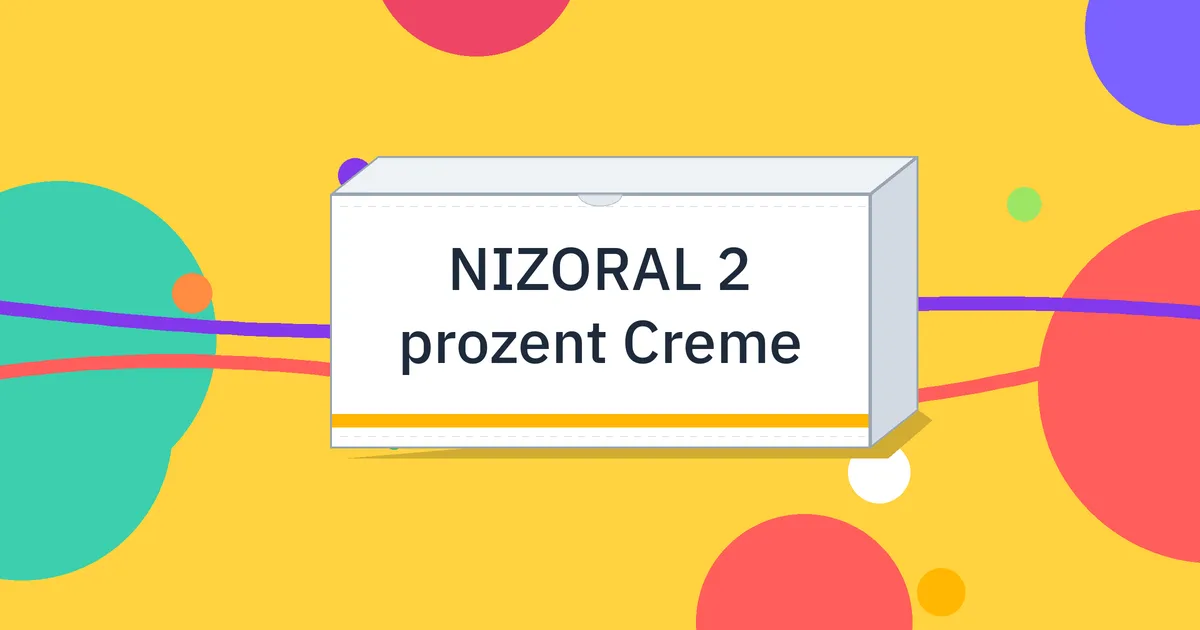 Symbolbild: Packung mit der Aufschrift NIZORAL 2 prozent Creme (PZN 09289628) – Verfügbarkeit und Bezug in Apotheken in Frankfurt am Main