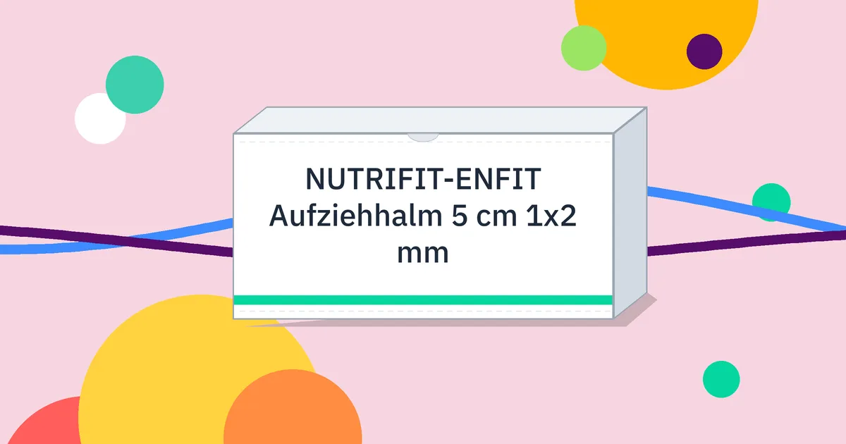 Symbolbild: Packung mit der Aufschrift NUTRIFIT-ENFIT Aufziehhalm 5 cm 1x2 mm (PZN 14174494) – Verfügbarkeit und Bezug in Apotheken in Frankfurt am Main