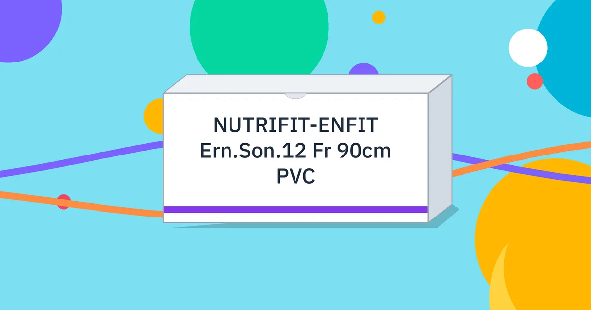 Symbolbild: Packung mit der Aufschrift NUTRIFIT-ENFIT Ern.Son.12 Fr 90cm PVC (PZN 14173454) – Verfügbarkeit und Bezug in Apotheken in Frankfurt am Main