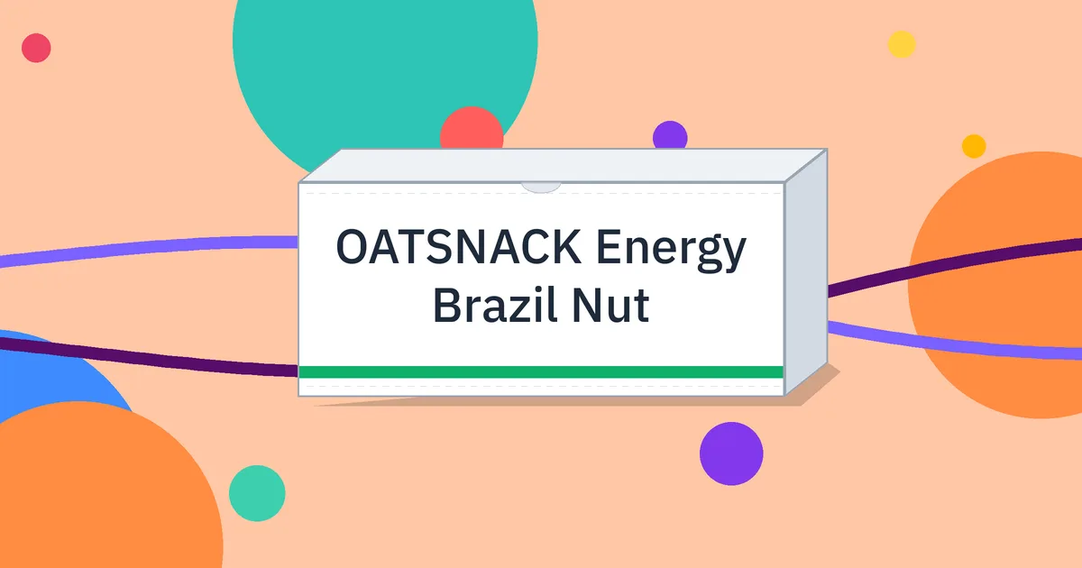 Symbolbild: Packung mit der Aufschrift OATSNACK Energy Brazil Nut (PZN 03720166) – Verfügbarkeit und Bezug in Apotheken in Frankfurt am Main