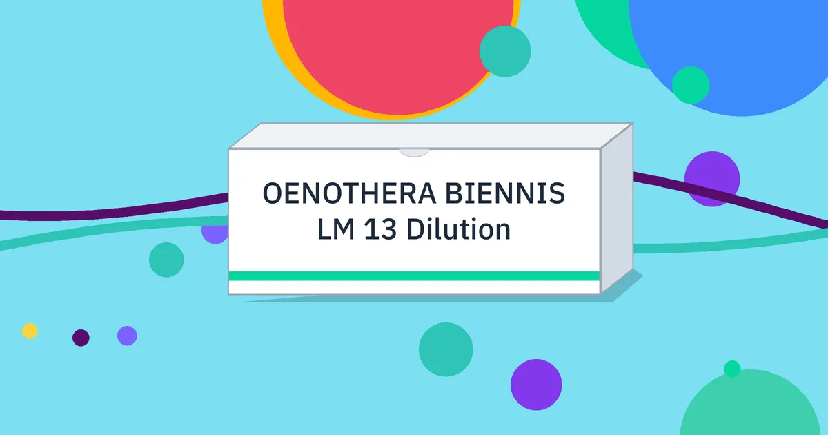 Symbolbild: Packung mit der Aufschrift OENOTHERA BIENNIS LM 13 Dilution (PZN 13622832) – Verfügbarkeit und Bezug in Apotheken in Frankfurt am Main
