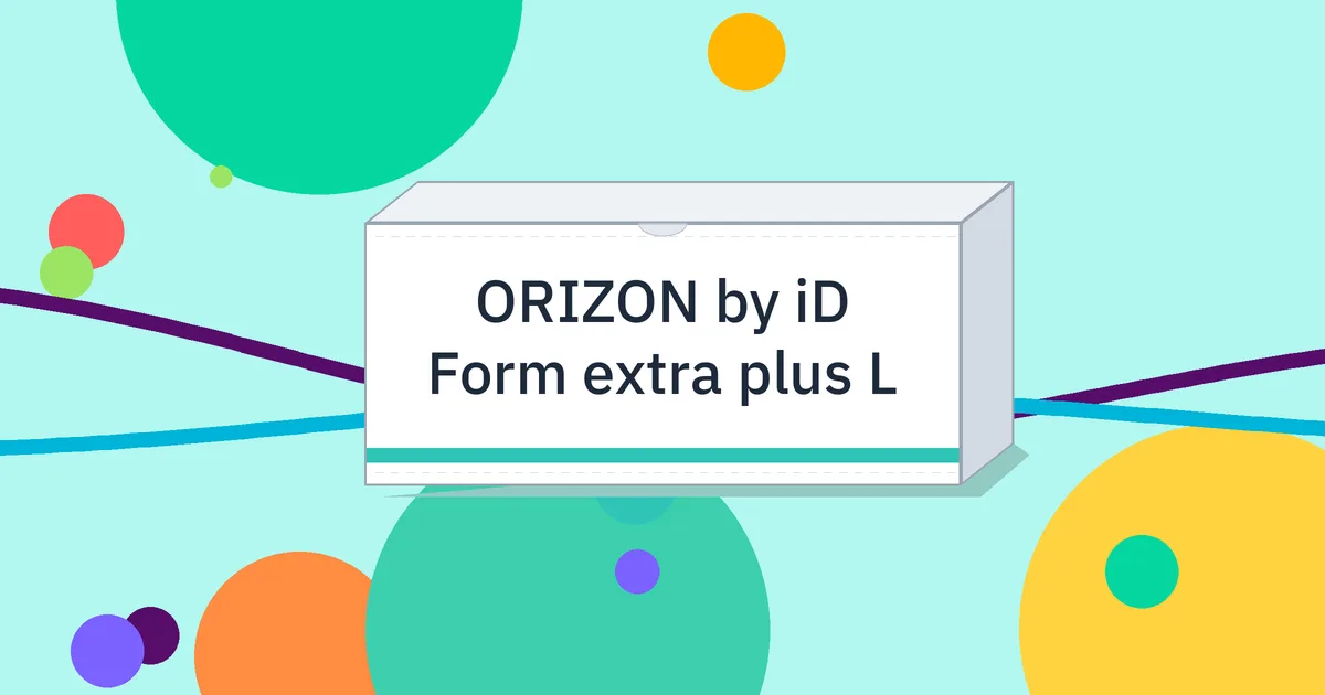 Symbolbild: Packung mit der Aufschrift ORIZON by iD Form extra plus L (PZN 17996742) – Verfügbarkeit und Bezug in Apotheken in Frankfurt am Main
