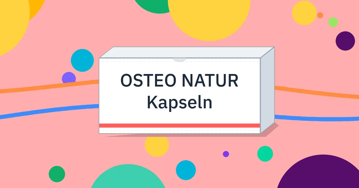 Symbolbild: Packung mit der Aufschrift OSTEO NATUR Kapseln (PZN 08411085) – Verfügbarkeit und Bezug in Apotheken in Frankfurt am Main