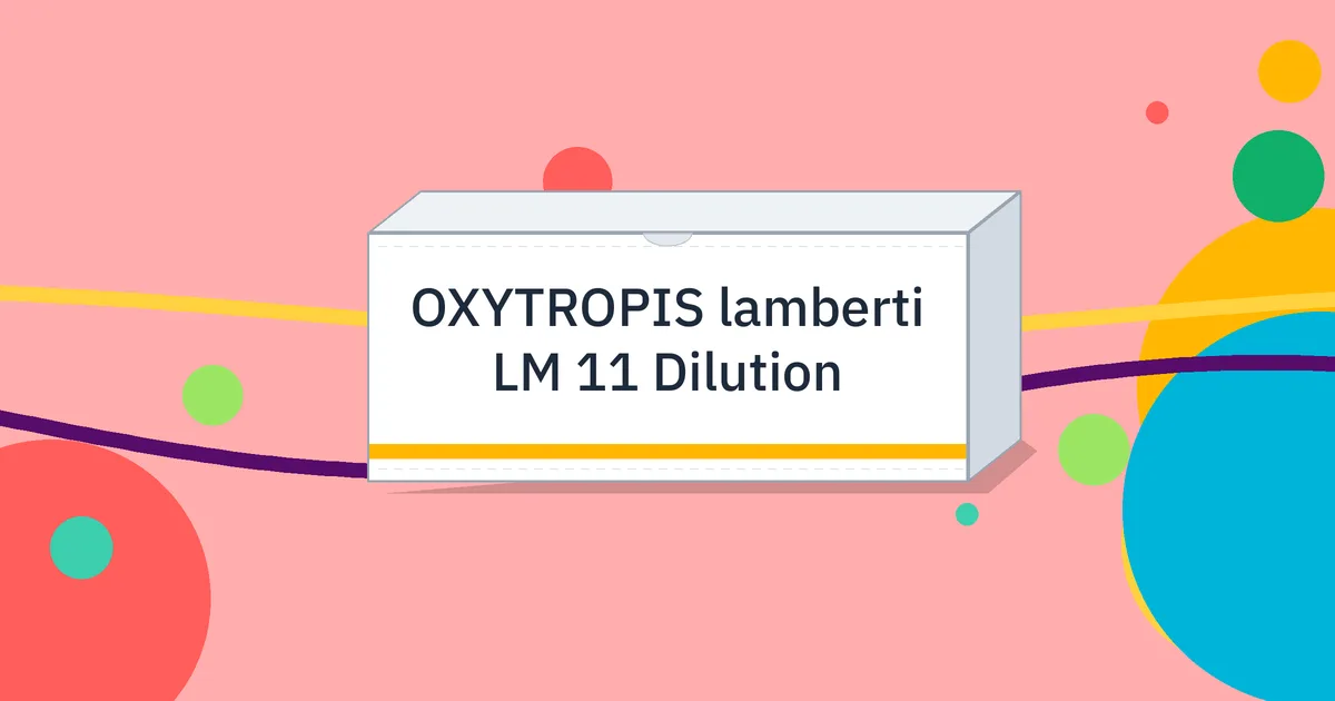Symbolbild: Packung mit der Aufschrift OXYTROPIS lamberti LM 11 Dilution (PZN 13629834) – Verfügbarkeit und Bezug in Apotheken in Frankfurt am Main