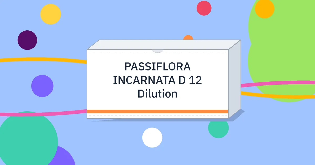 Symbolbild: Packung mit der Aufschrift PASSIFLORA INCARNATA D 12 Dilution (PZN 02619620) – Verfügbarkeit und Bezug in Apotheken in Frankfurt am Main