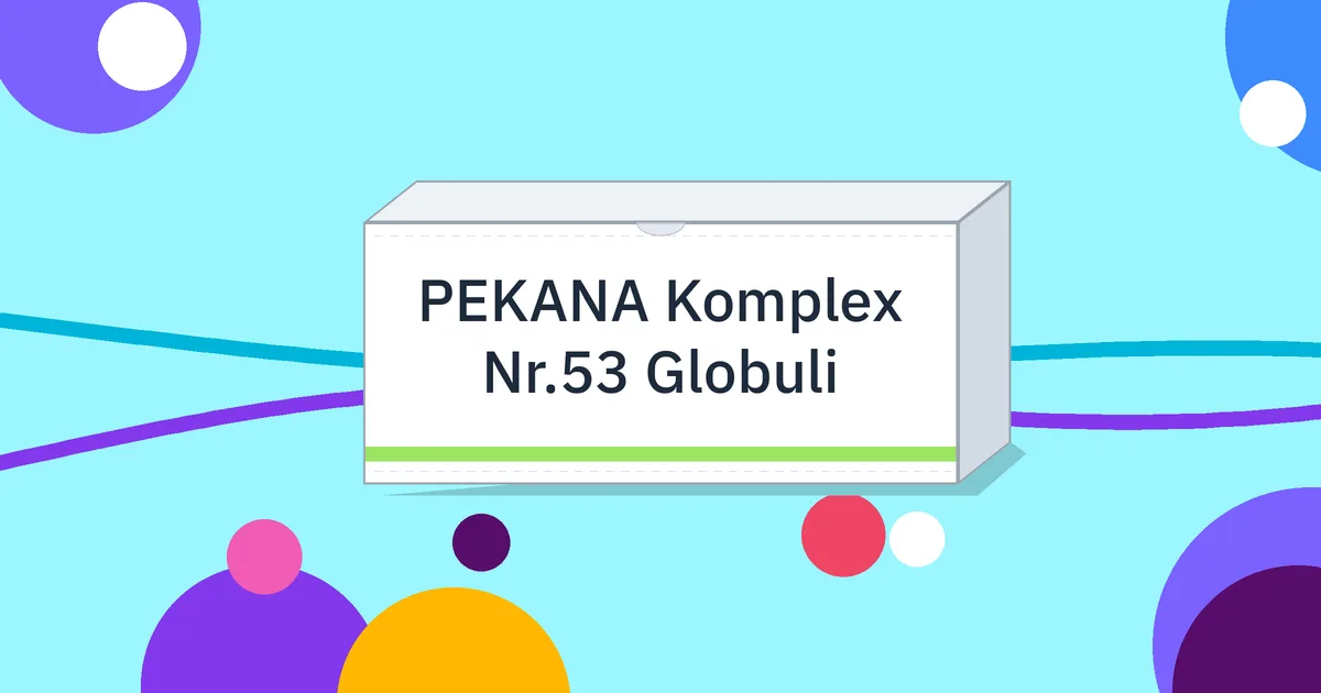 Symbolbild: Packung mit der Aufschrift PEKANA Komplex Nr.53 Globuli (PZN 07537631) – Verfügbarkeit und Bezug in Apotheken in Frankfurt am Main