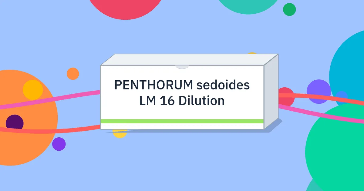 Symbolbild: Packung mit der Aufschrift PENTHORUM sedoides LM 16 Dilution (PZN 13634692) – Verfügbarkeit und Bezug in Apotheken in Frankfurt am Main