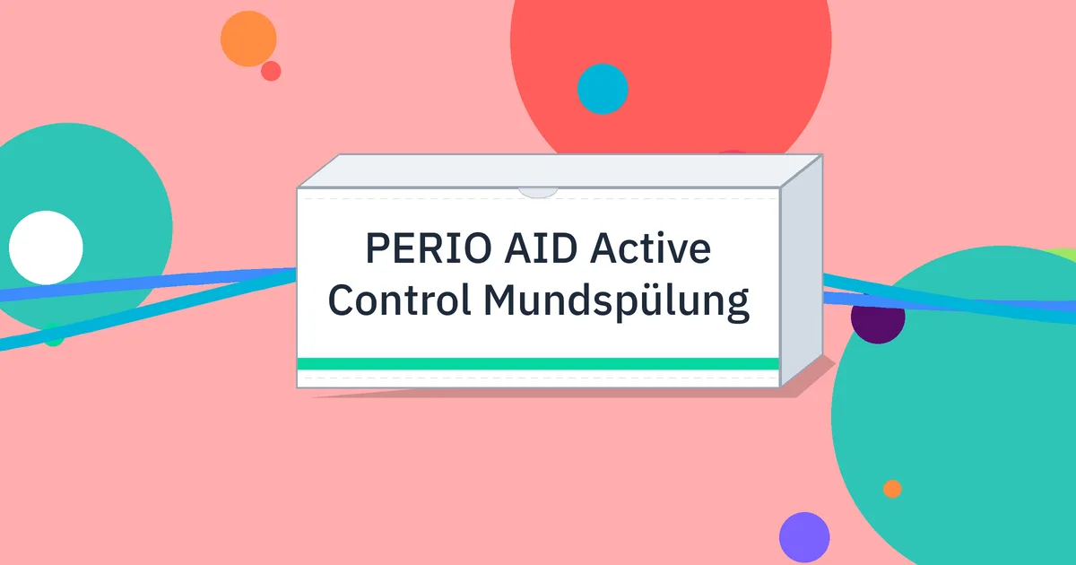 Symbolbild: Packung mit der Aufschrift PERIO AID Active Control Mundspülung (PZN 11594534) – Verfügbarkeit und Bezug in Apotheken in Frankfurt am Main