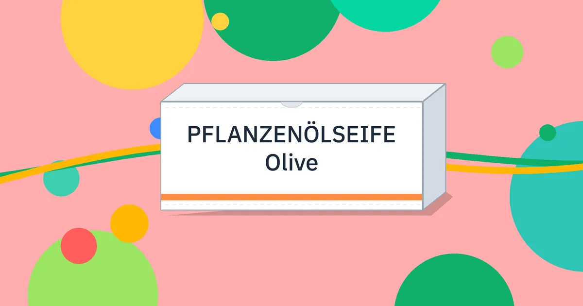 Symbolbild: Packung mit der Aufschrift PFLANZENÖLSEIFE Olive (PZN 17428328) – Verfügbarkeit und Bezug in Apotheken in Frankfurt am Main