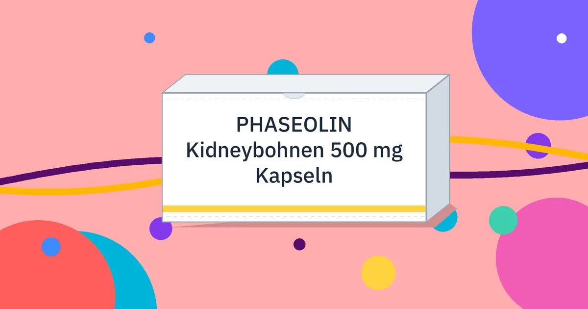 Symbolbild: Packung mit der Aufschrift PHASEOLIN Kidneybohnen 500 mg Kapseln (PZN 09719230) – Verfügbarkeit und Bezug in Apotheken in Frankfurt am Main