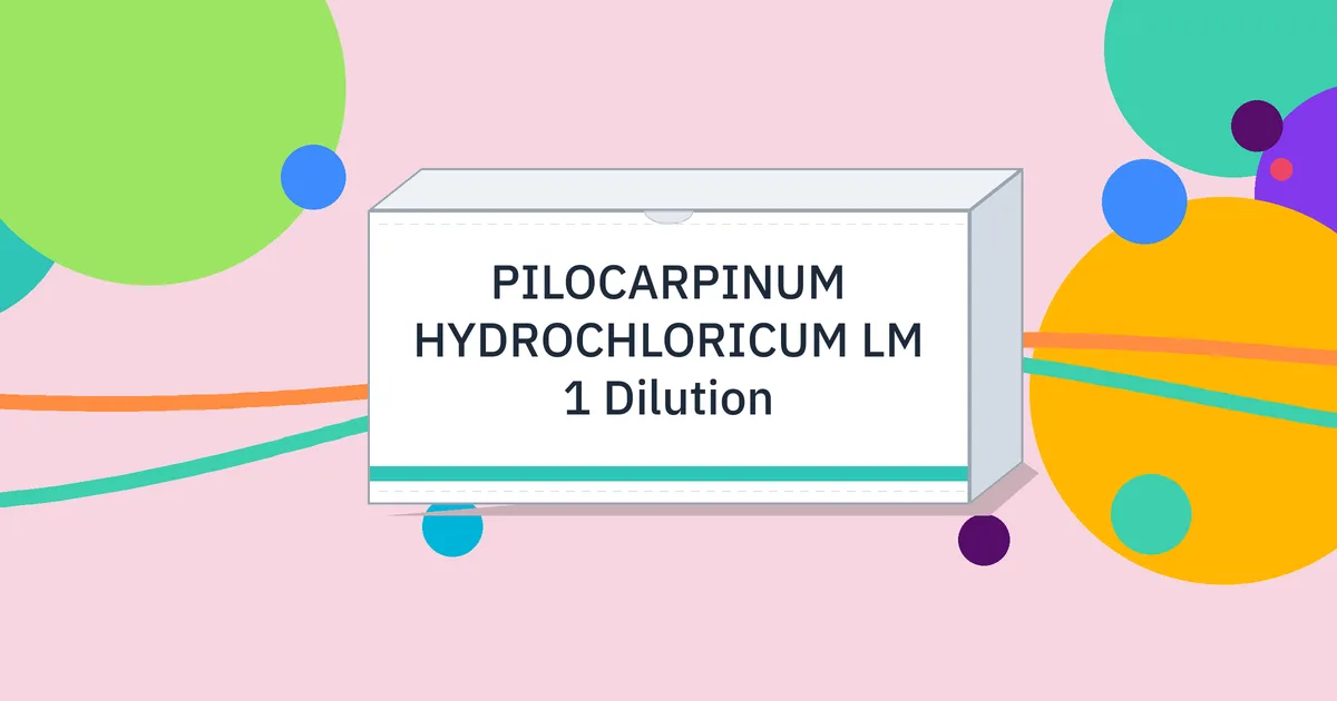 Symbolbild: Packung mit der Aufschrift PILOCARPINUM HYDROCHLORICUM LM 1 Dilution (PZN 13641918) – Verfügbarkeit und Bezug in Apotheken in Frankfurt am Main