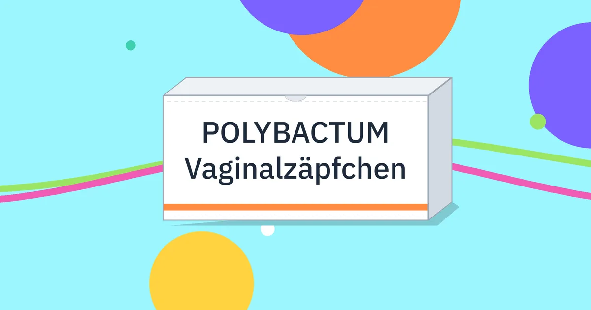 Symbolbild: Packung mit der Aufschrift POLYBACTUM Vaginalzäpfchen (PZN 20202467) – Verfügbarkeit und Bezug in Apotheken in Frankfurt am Main