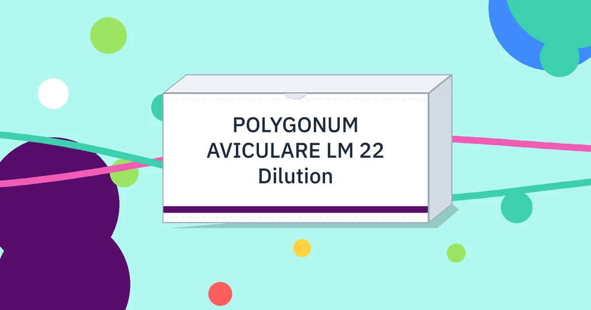 Symbolbild: Packung mit der Aufschrift POLYGONUM AVICULARE LM 22 Dilution (PZN 13662079) – Verfügbarkeit und Bezug in Apotheken in Frankfurt am Main
