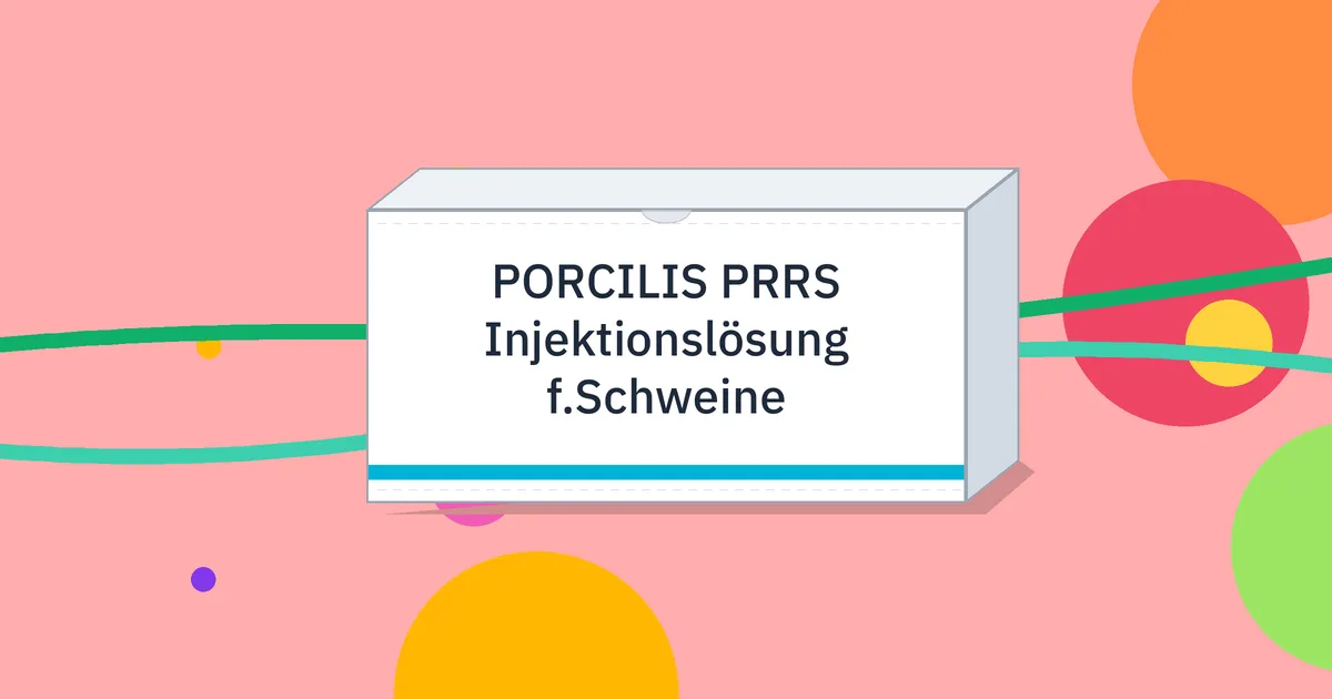 Symbolbild: Packung mit der Aufschrift PORCILIS PRRS Injektionslösung f.Schweine (PZN 01693005) – Verfügbarkeit und Bezug in Apotheken in Frankfurt am Main