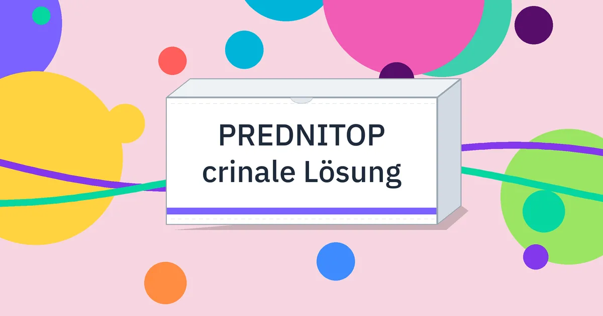 Symbolbild: Packung mit der Aufschrift PREDNITOP crinale Lösung (PZN 07608986) – Verfügbarkeit und Bezug in Apotheken in Frankfurt am Main