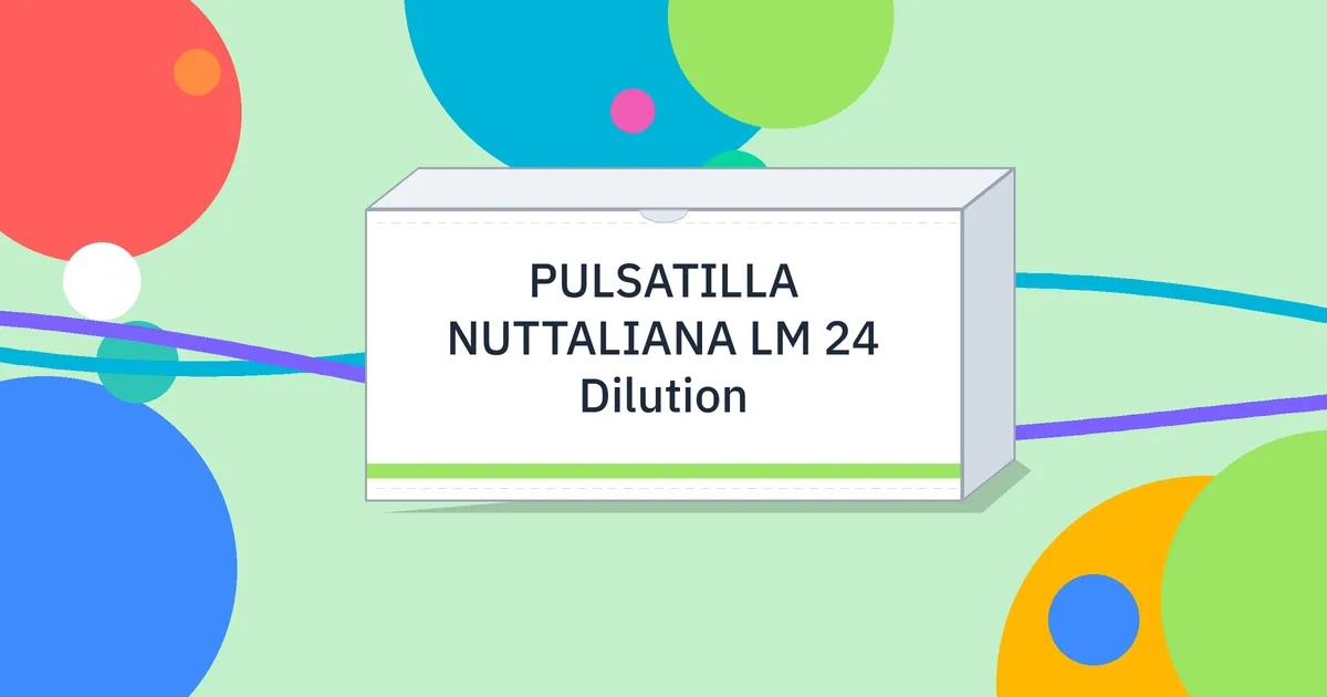 Symbolbild: Packung mit der Aufschrift PULSATILLA NUTTALIANA LM 24 Dilution (PZN 13671463) – Verfügbarkeit und Bezug in Apotheken in Frankfurt am Main