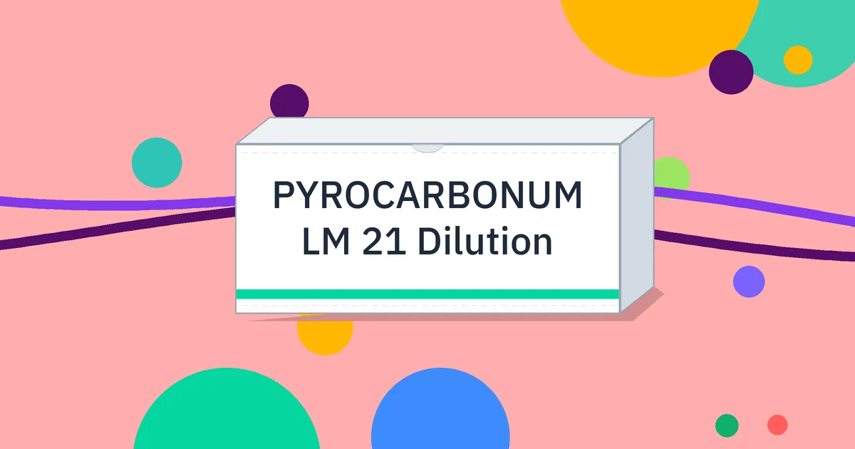 Symbolbild: Packung mit der Aufschrift PYROCARBONUM LM 21 Dilution (PZN 13672824) – Verfügbarkeit und Bezug in Apotheken in Frankfurt am Main