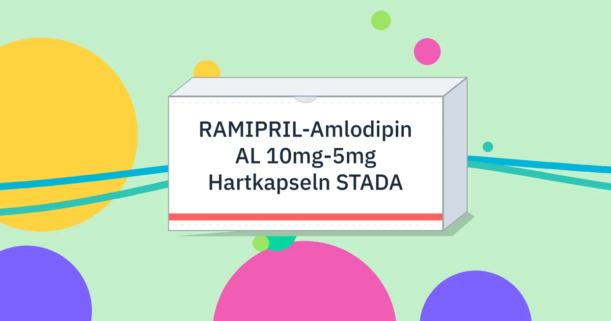 Symbolbild: Packung mit der Aufschrift RAMIPRIL-Amlodipin AL 10mg-5mg Hartkapseln STADA (PZN 19818625) – Verfügbarkeit und Bezug in Apotheken in Frankfurt am Main