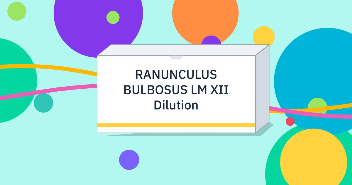 Symbolbild: Packung mit der Aufschrift RANUNCULUS BULBOSUS LM XII Dilution (PZN 04498095) – Verfügbarkeit und Bezug in Apotheken in Frankfurt am Main