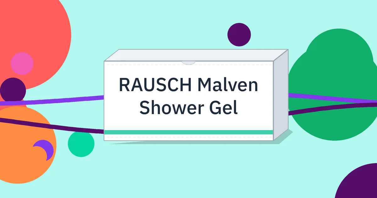 Symbolbild: Packung mit der Aufschrift RAUSCH Malven Shower Gel (PZN 15197103) – Verfügbarkeit und Bezug in Apotheken in Frankfurt am Main