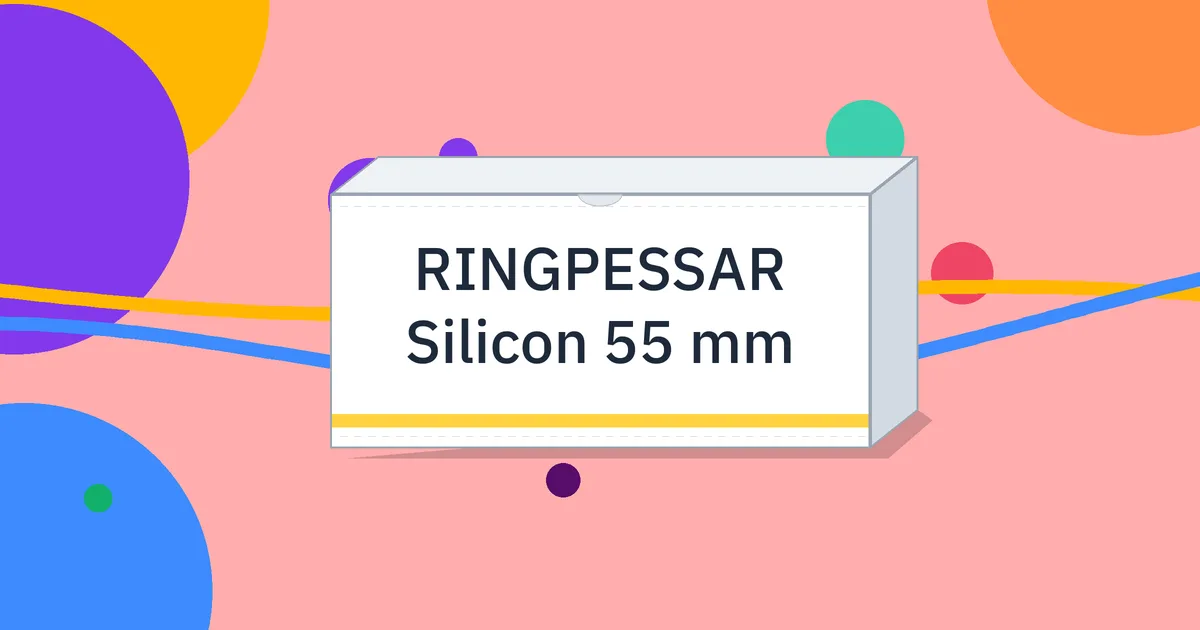 Symbolbild: Packung mit der Aufschrift RINGPESSAR Silicon 55 mm (PZN 07702389) – Verfügbarkeit und Bezug in Apotheken in Frankfurt am Main